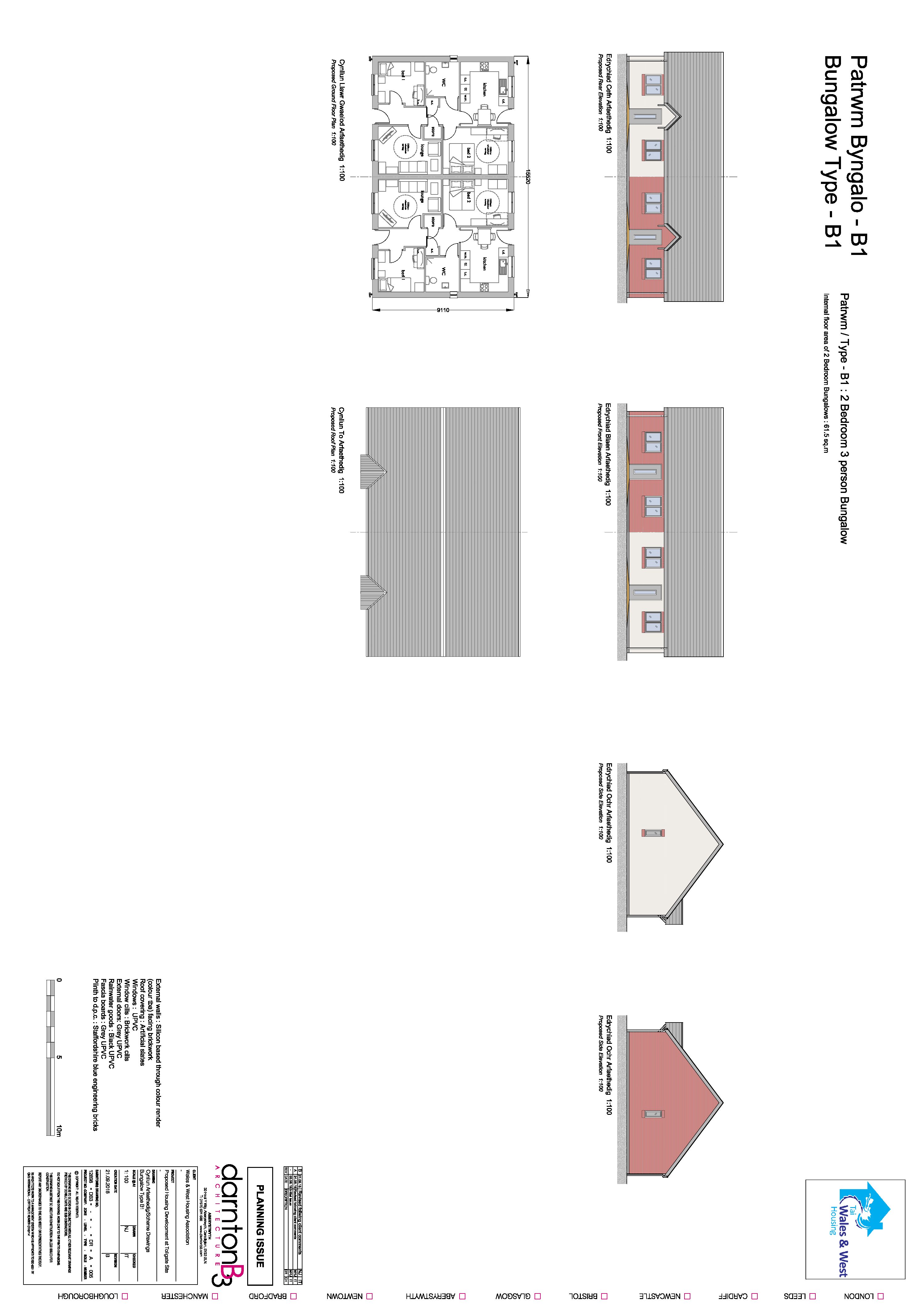 12898 - 005 REV B Byngalow Type B1 - Castell Ventures